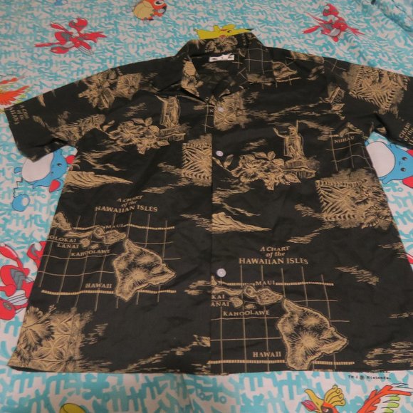 Howie | Shirts | Howie Chart Of Hawaiian Isles Hawaiian Shirt Floral ...